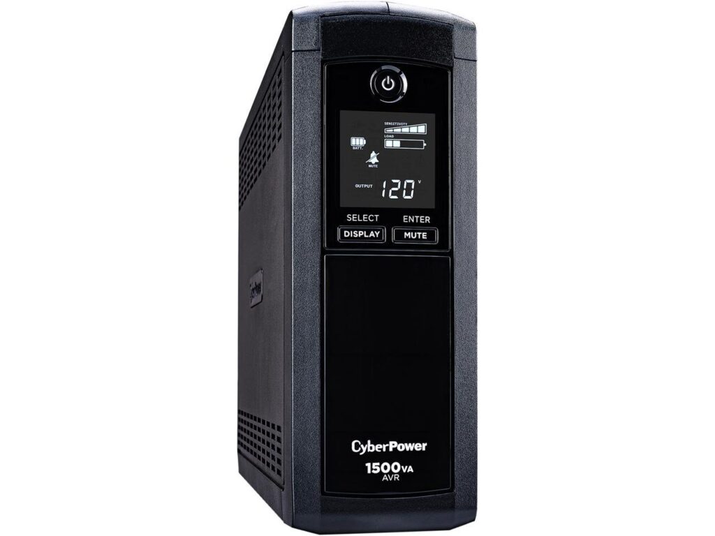 CyberPower Intelligent LCD Series CP1500AVRLCD 1500 VA 900 Watts 12 ...